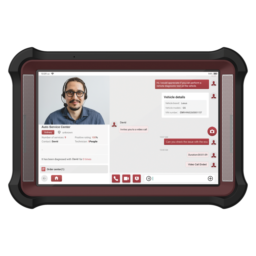 ThinkCar ThinkTool X10 - 10" OBD2 Scanner Car Code Reader Professional ...